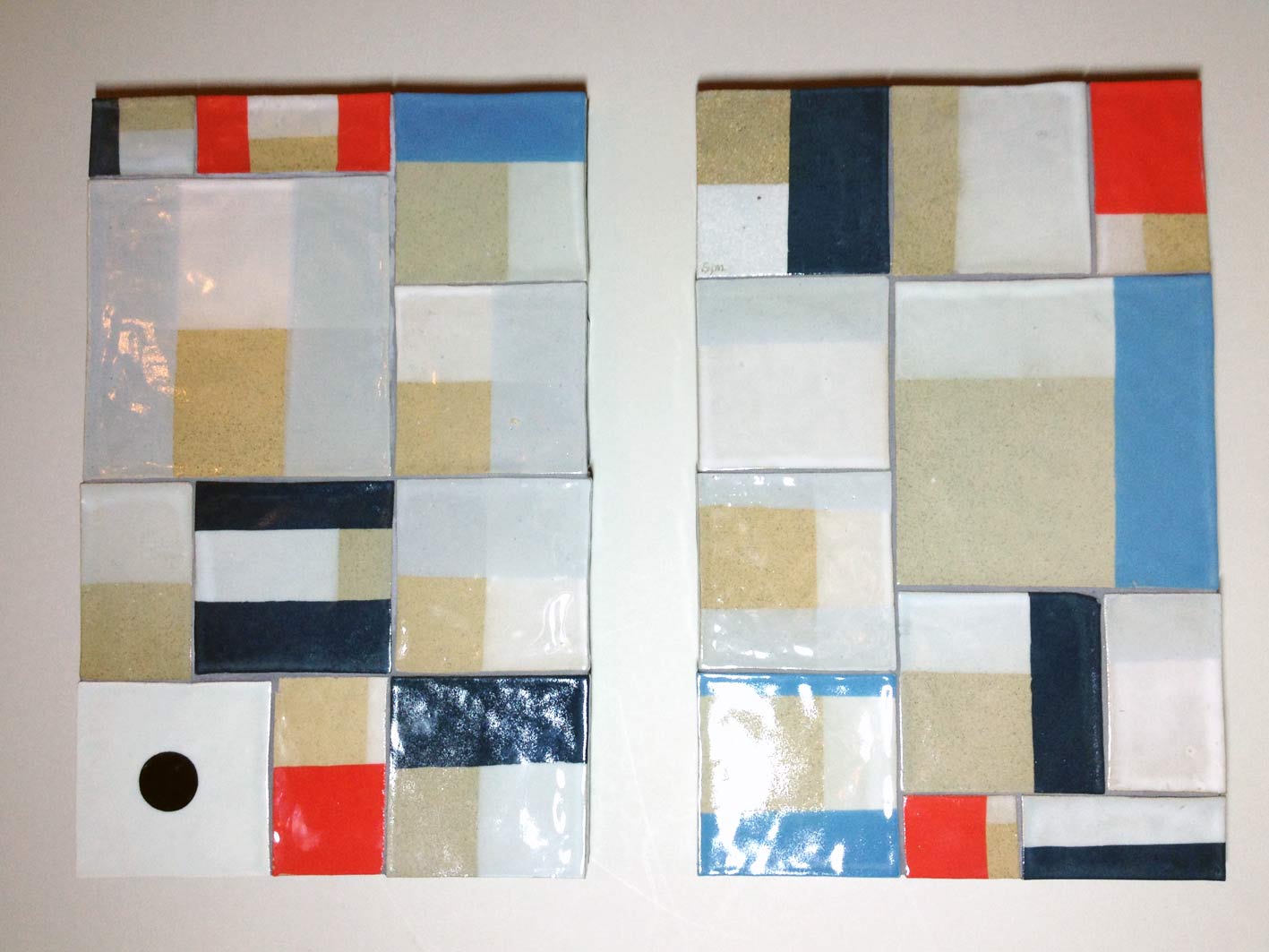 Tile-piece-pair - CERAMIC ARTISTRY